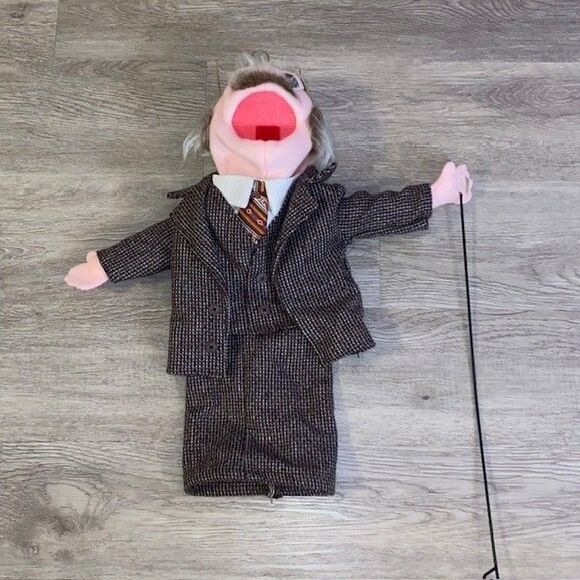 Unbranded | Toys | Vintage Old Man Tweed Suit Glasses Mustache Hand ...